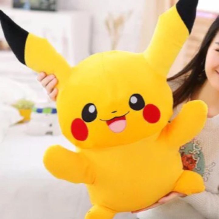 Yellow Pikachu / Pokémon Soft Toy For Kids - Around 18 Inch | Daraz.com.np