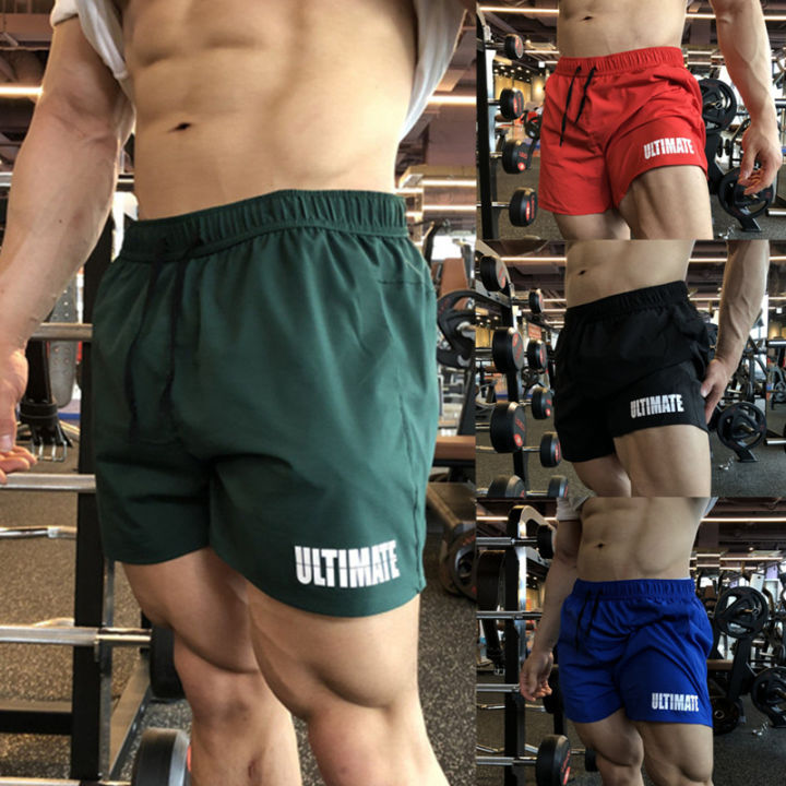 Summer sports three-point shorts men's quick-drying stretch muscles ...