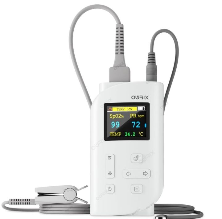 Handheld Pulse Oximeter with Temperature for Continuous Measure Blood ...