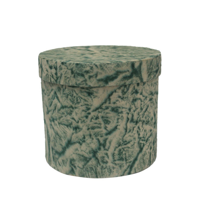 Lokta paper Round Gift Box Leaf Print Design-10x10cm ( height x length ...