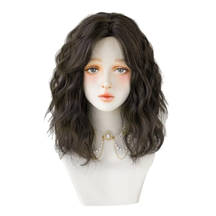 Black Teal Summer Short Hair Wig Fiber + Matte High Temperature Wire ...