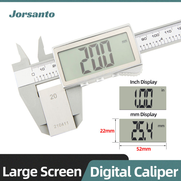 Electronic Digital Plastic Caliper Large Screen Display Vernier Caliper ...