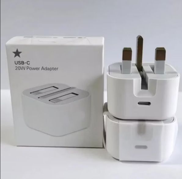 Apple 3 Pin 20W Power Adapter| Type C-C|For Apple and Android users ...