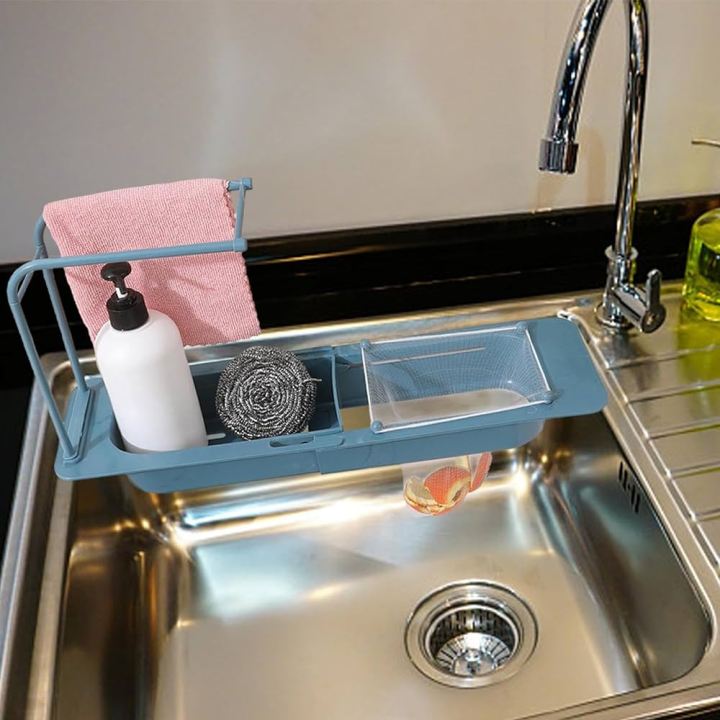 Kitchen Sink Strainer Drain Retractable Sink Stand Retractable Rack ...