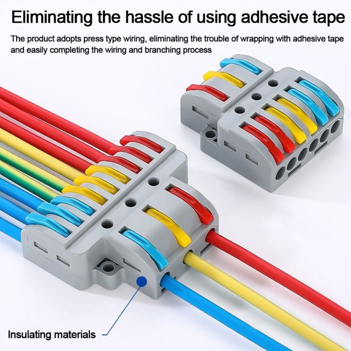 Docking Mini Quick Terminal Block Universal Compact Wire Connector Fast ...