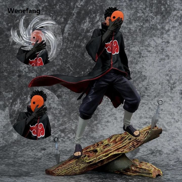 Wenefang 26cm Naruto Anime Figure Obito Uchiha Tobi Head Changeable ...