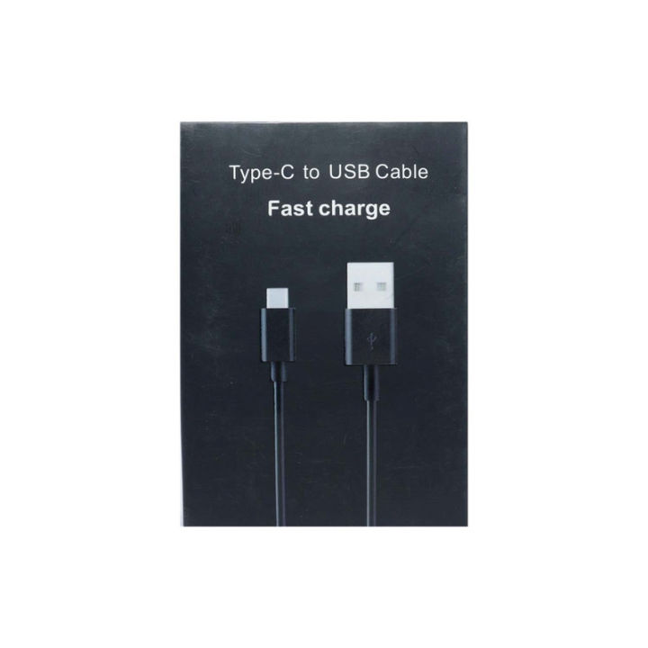Black Type C TO Usb Cable Fast Charge | Daraz.com.np