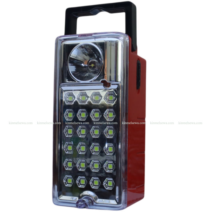 Super Bright Rechargeable LED Emergency Work Light 24 SMD + 1W Torch ...