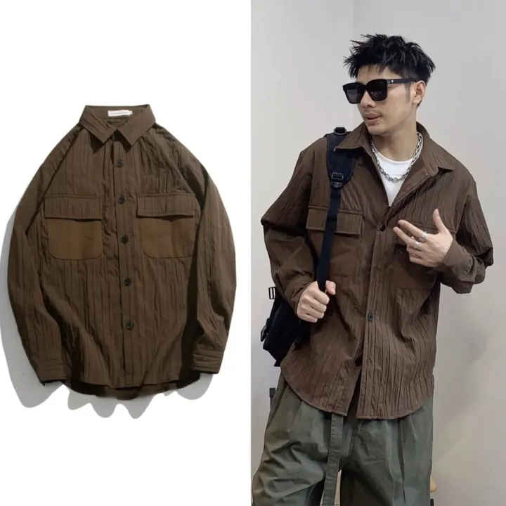 | Instyle Nepal | 128 Crap Wrinkle Front Pocket Pleats Shirt | Daraz.com.np