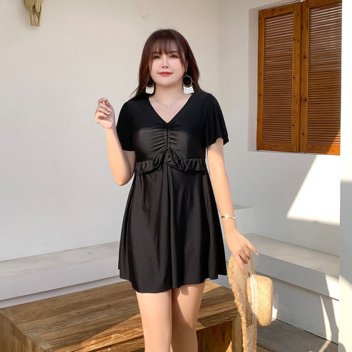 Large size swimsuit female fat mm belly covering 200kg belly covering ...