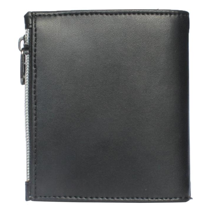 Black Push Lock Rexin Wallet For Men | Daraz.com.np