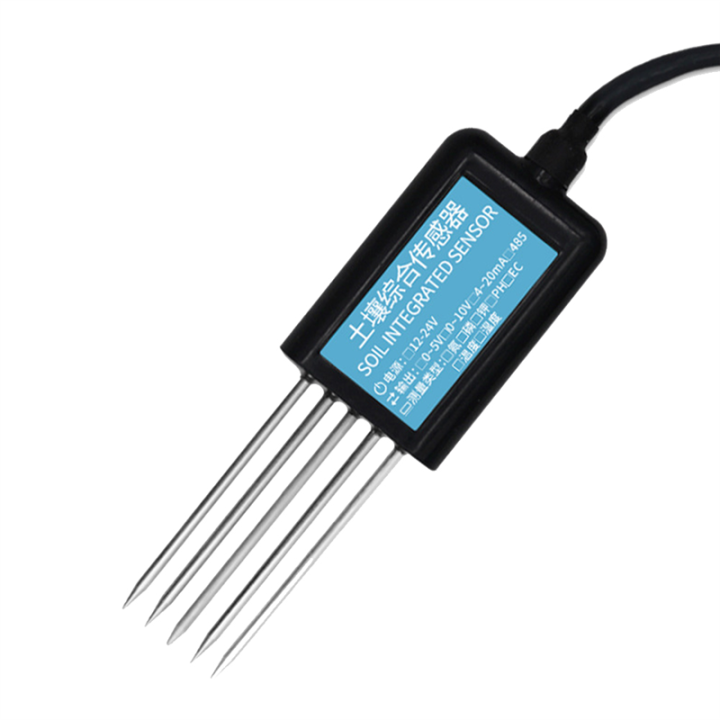 7 in 1 RS485 Soil Temperature Humidity Sensor PH Conductivity Nutrient ...