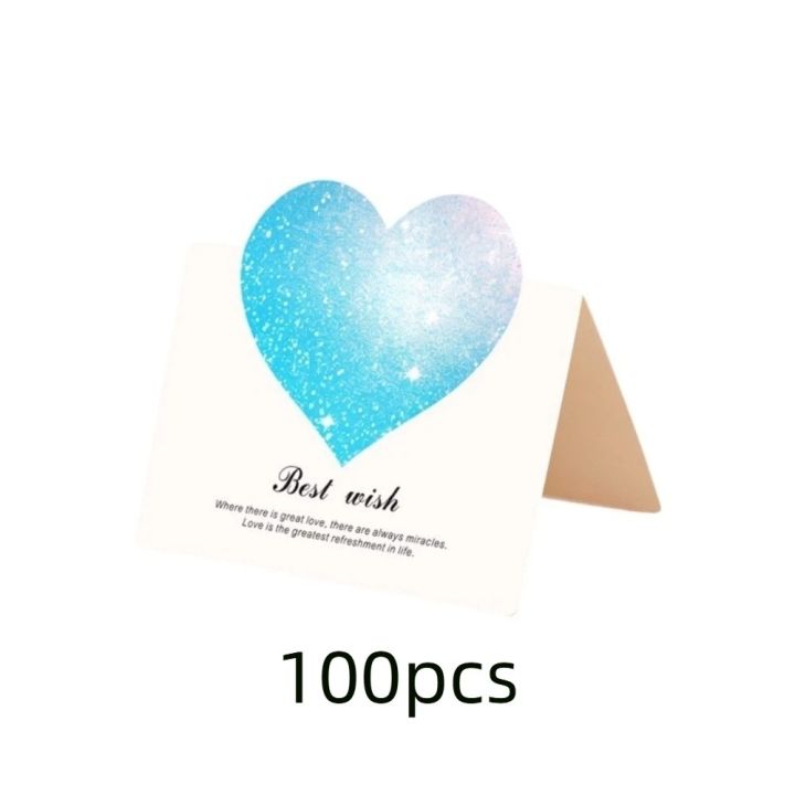 100pcs Surprise 3D Starry Sky Heart Greeting Cards Romantic Paper ...