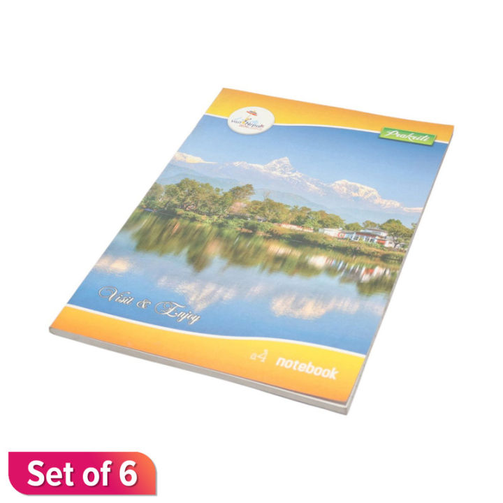Visit Nepal Greenery Scen Printed Long Notebook Set of 6 | Daraz.com.np