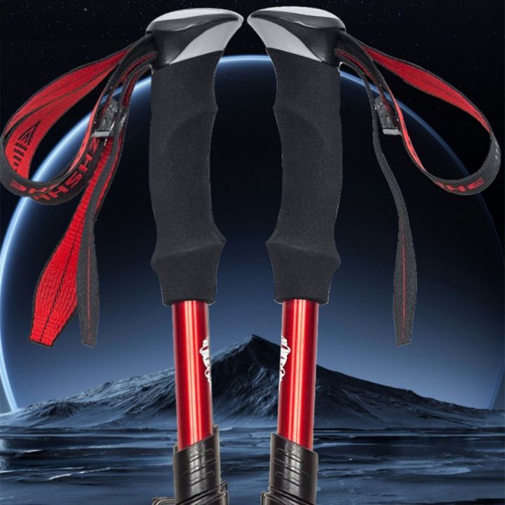 Balance Support Aluminum Outdoor Trekking Poles EVA 3 Section Country ...