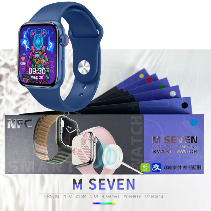M Seven Seris 7 Smartwatch with Long Battery NFC IP67 Water Resistance ...