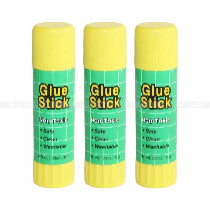 3Piece Green/Yellow Color Glue Stick 35g | Daraz.com.np