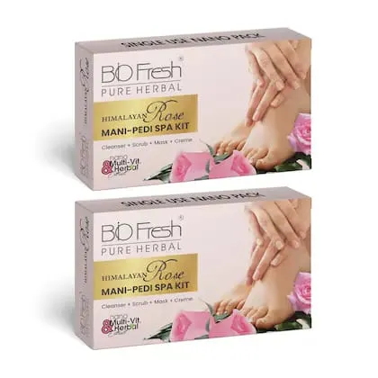 BIOFRESH Rose Pedicure and Manicure for Soft Hands & Foot Care Kit Skincare Set Hand & Feet ...