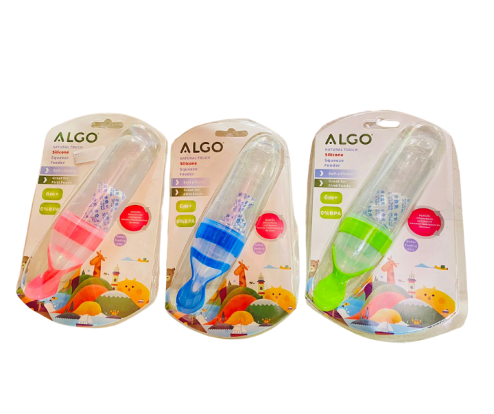 Algo Natural Touch Silicone squeeze Feeder (LITO FOOD FEEDING BOTTLE ...