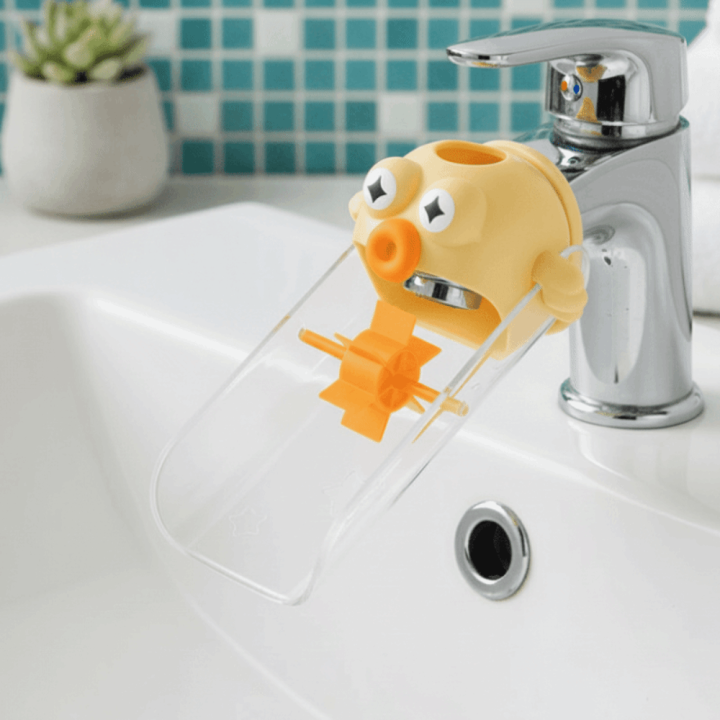 2PCS/4PCS Universal Cartoon Faucet Extender Silicone Convenient Water ...