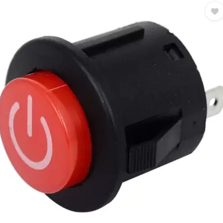 Round Push Button Kids Electric Car, E-Bike Starter On Off Power Switch ...