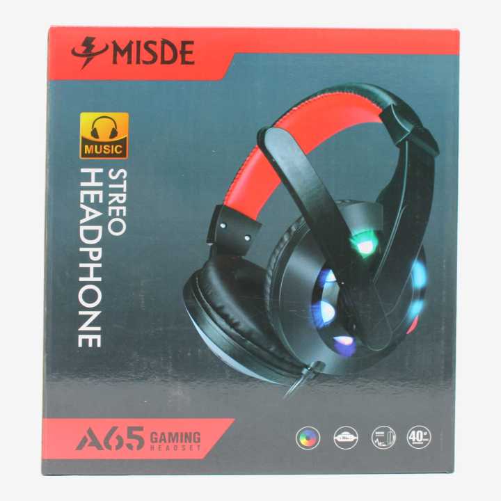 MISDE A65 Gaming Stereo Headphone with Light | Daraz.com.np