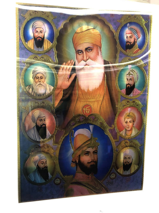 3D Lord Guru Nanak Bhagwan Poster / Wall Scenery God Photo Beautiful ...
