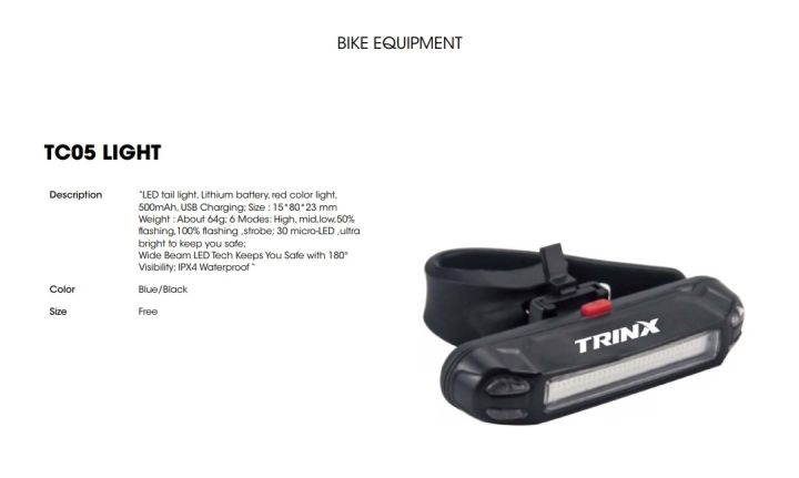 Trinx Bike Tail Led Brightest 100% Flashing 30 Micro Led | Daraz.com.np
