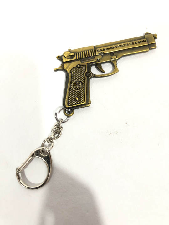 Metal PUBG Golden Gun Keychain / Metallic Gun Key Ring / Gift Item ...