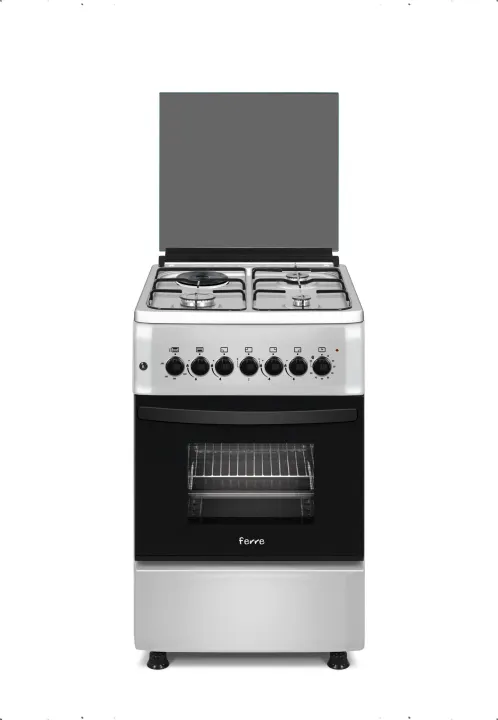Ferre Free Standing Cooker |3 Burner and 1 hot plate| gas+electric ...