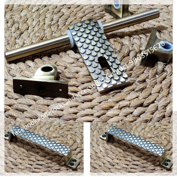 Single Door Aldrop Set 8" 14mm with 2 Handles 6" Antique Finish ...