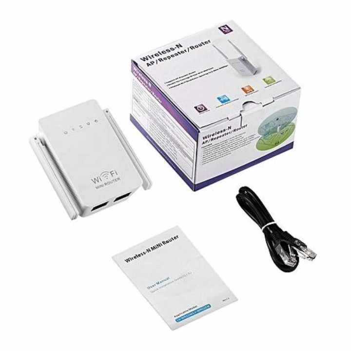 Generic White WiFi Range Extender 300Mbps Wireless-N AP/Repeater/Router ...