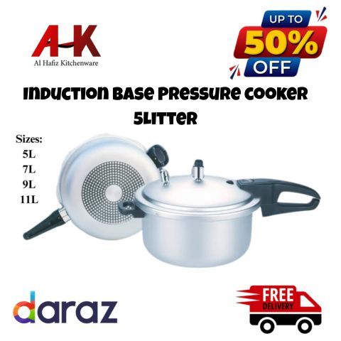 5 Liter Pressure Cooker Induction Base | Stainless Steel & Aluminum ...