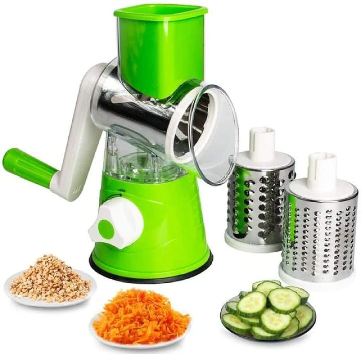 3 in 1 Manual Vegetable Cutter Slicer Round , Grater , Table top Drum ...