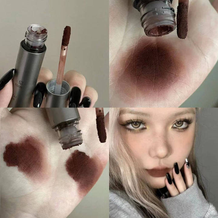 Italian Enriched Lip Tint Mud Matte Lipstick Waterproof Long Lasting ...