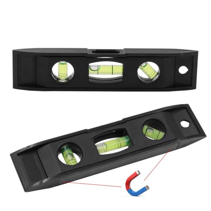 Mini Magnetic 3 Bubble Level Gradienter Horizontal Spirit Level 45 ...