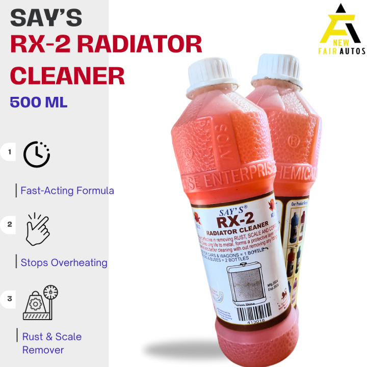 Say's RX-2 Radiator Cleaner | Rust & Scale Remover | Coolant System ...