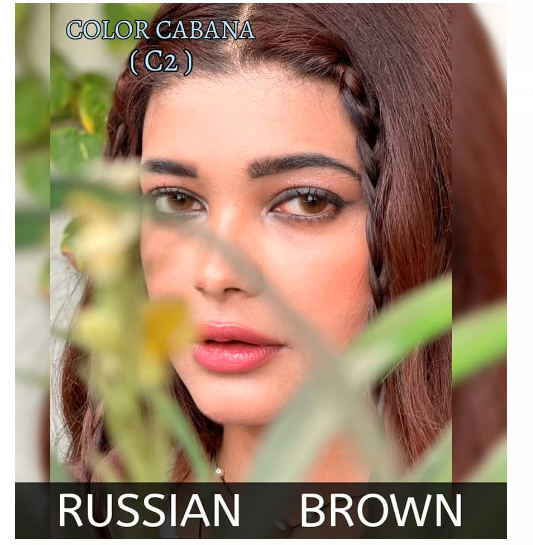 Eye Care Lens Personal care lens Party wear Lens Shade Russian Brown ...