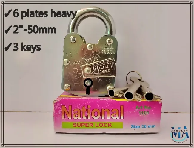 Heavy Duty Padlock with Iron Plates, Pakistani Kashmiri Desi Locks ...
