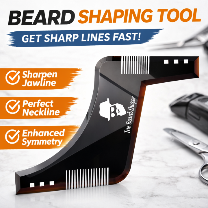 Professional Beard Shaping Tool for Men | Beard Line & Neckline Styling ...
