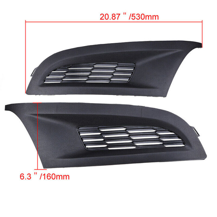Car Front Bumper Lower Fog Light Grille-2 x Front Bumper Grille ( left ...