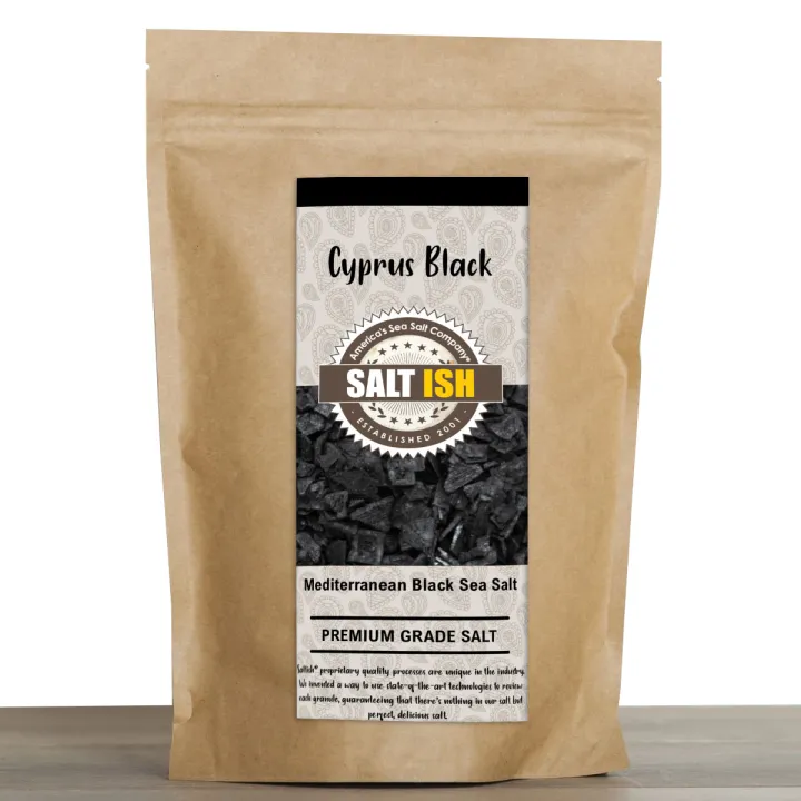 Cyprus Black Mediterranean Black Sea Salt Flakes MEDIUM GRAIN 500 g ...