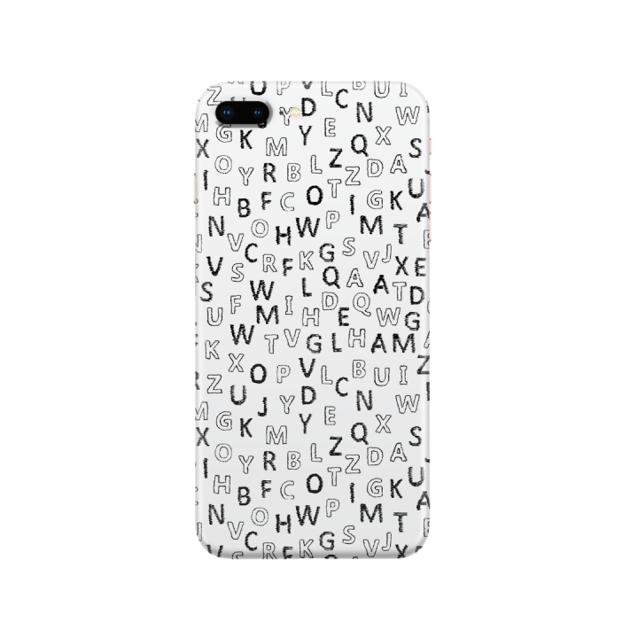 Alphabet White Skin For iPhone 7 Plus 8 Plus | Daraz.pk