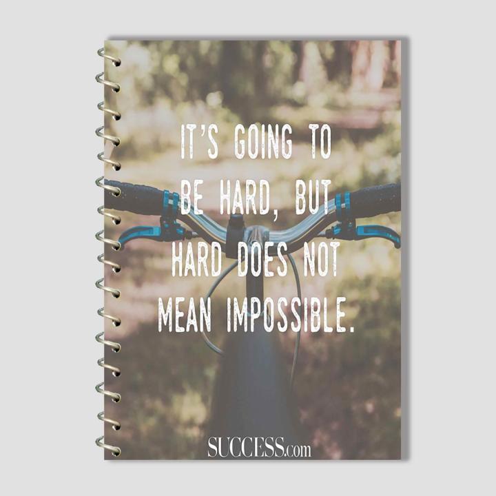 Spiral Notebook - Motivational Quote Theme | Daraz.pk
