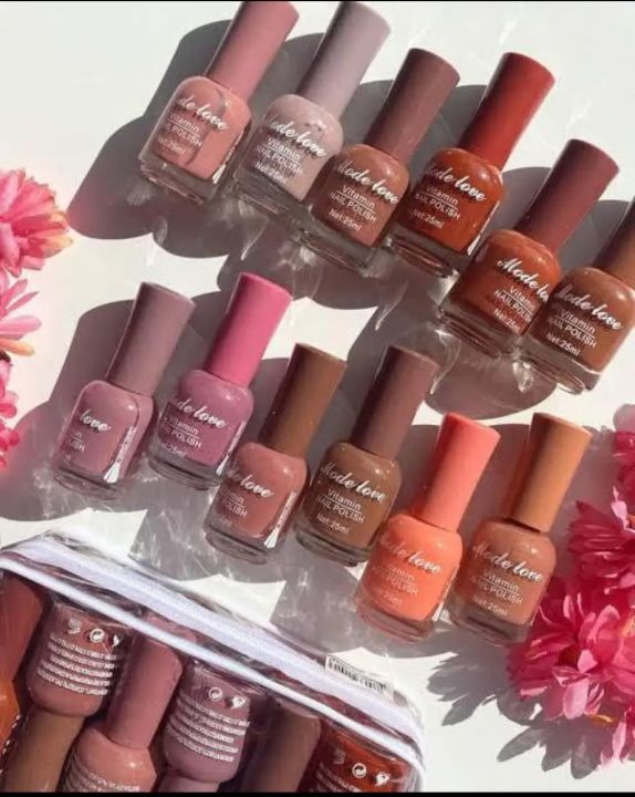 Mode love Nude Permanent Nail Polish Light Amazing Colors Series Pack ...
