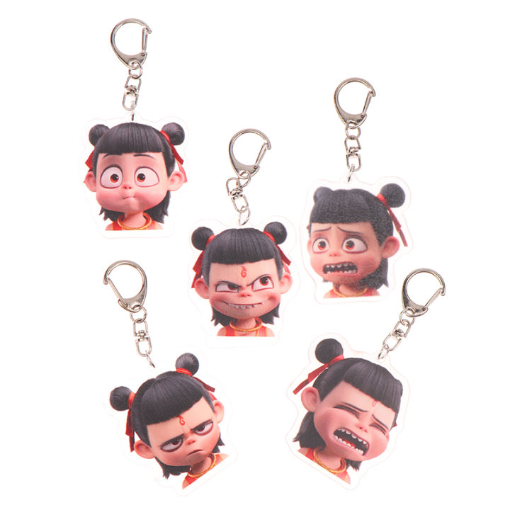 Nezha 2 Anime Acrylic Keychain Cute Charms Cartoon Gift Bag/Phone Decor ...