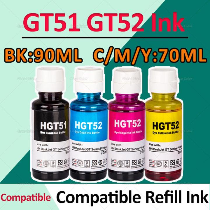 Compatible HP GT51 GT52 Ink Bottle GT51 GT52 Refill Ink (Not Original ...