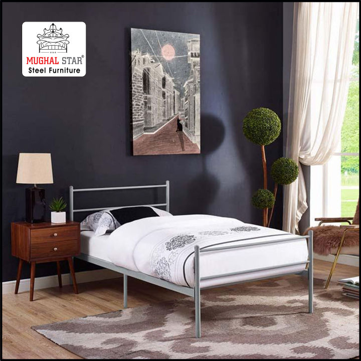 Simplify Bed Single Iron Bed Single Bed Mughal Star Steel Furniture Daraz.pk