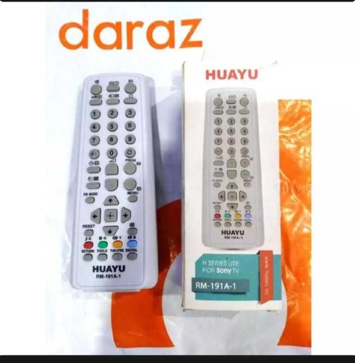 Sony TV Universal Remote Work all Sony TV HUAYU Rm-191A Normal USE FOR LCD&LED TV | Daraz.pk