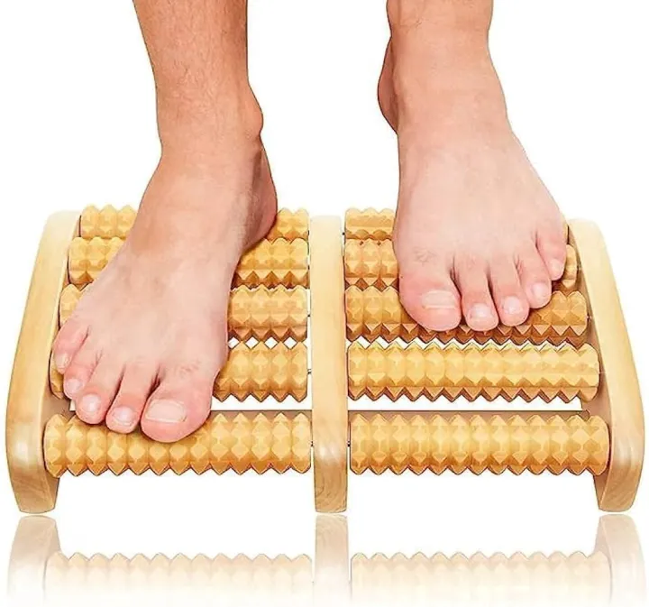 Acupressure Roller Wood Foot Massage Stress Relief, Wooden Rollers | Daraz.pk